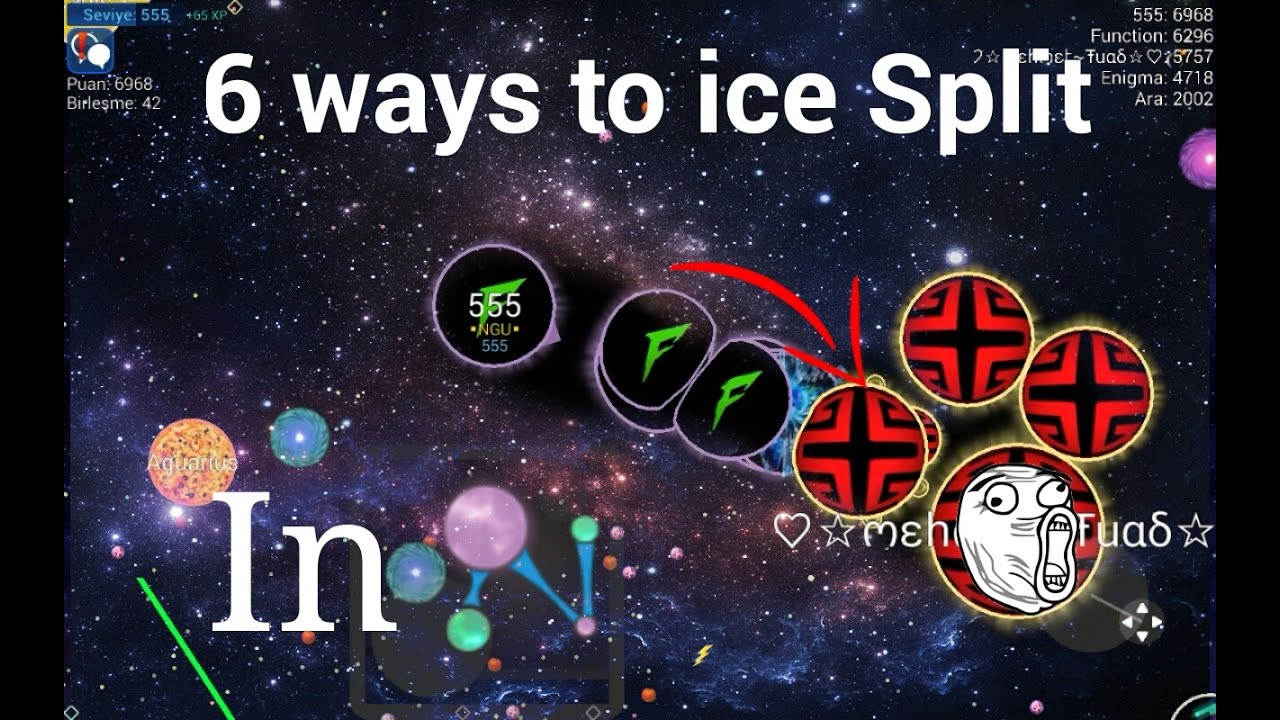 Top 6 ways to ice split in Nebulous! - YouTube