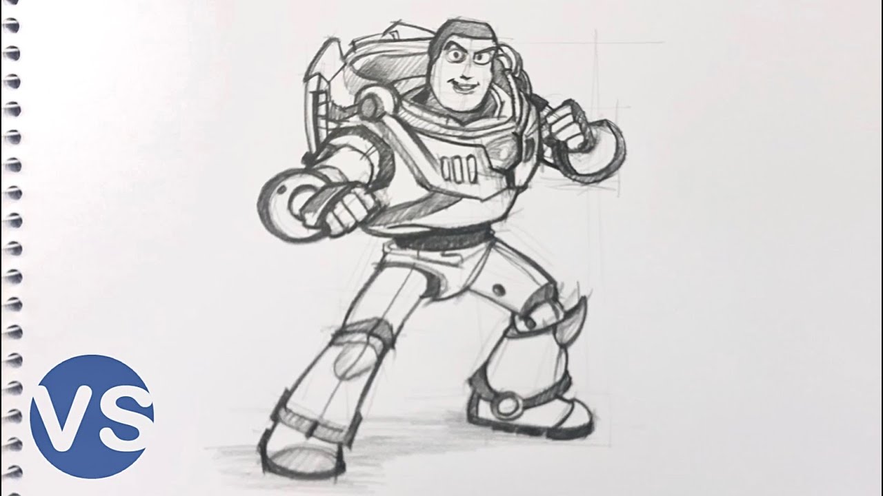 How to draw Buzz Lightyear | Toy Story - Pencil Easy to Draw - YouTube