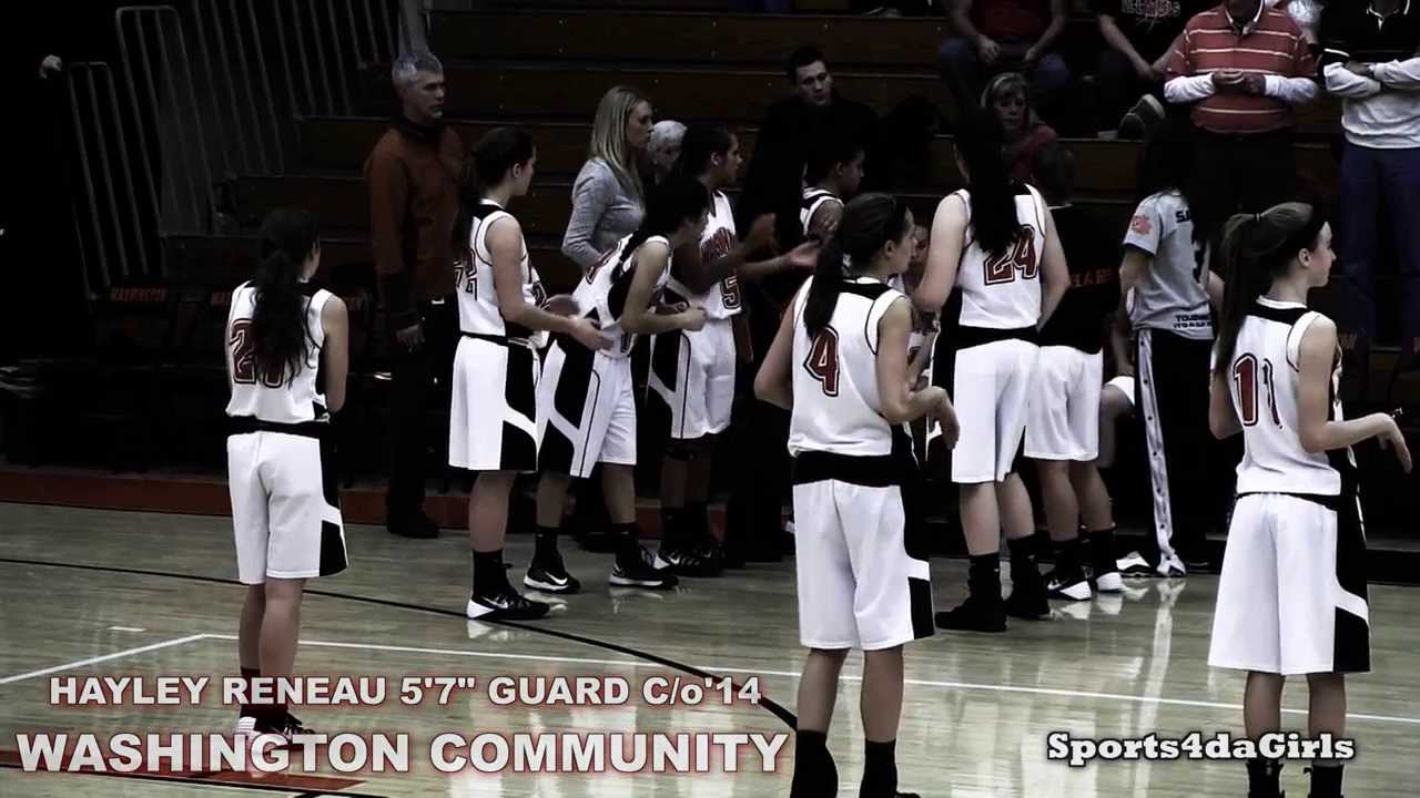 [ Sports4daGirls ] Washington 5'7" Guard Hayley Reneau C/o '14 - YouTube