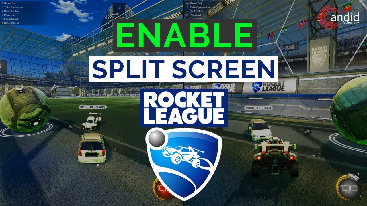 How to enable split screen in Rocket League? - YouTube
