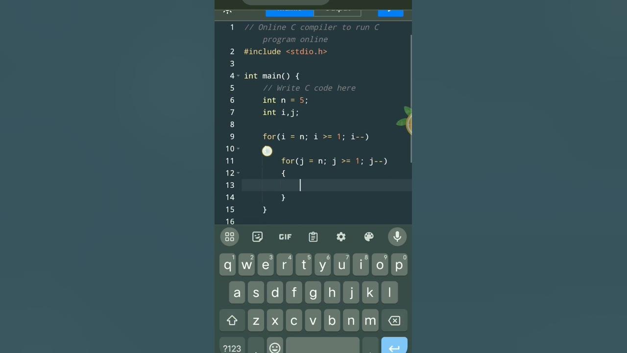 Pattern No 38 C Language Programming Cpattern Clanguage Ccode