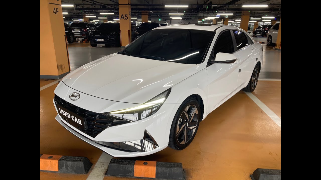 2021 AVANTE CN7 INSPERATION SUNROOF+BSD+MEMORY SEAT+NO ACCIDENT - YouTube