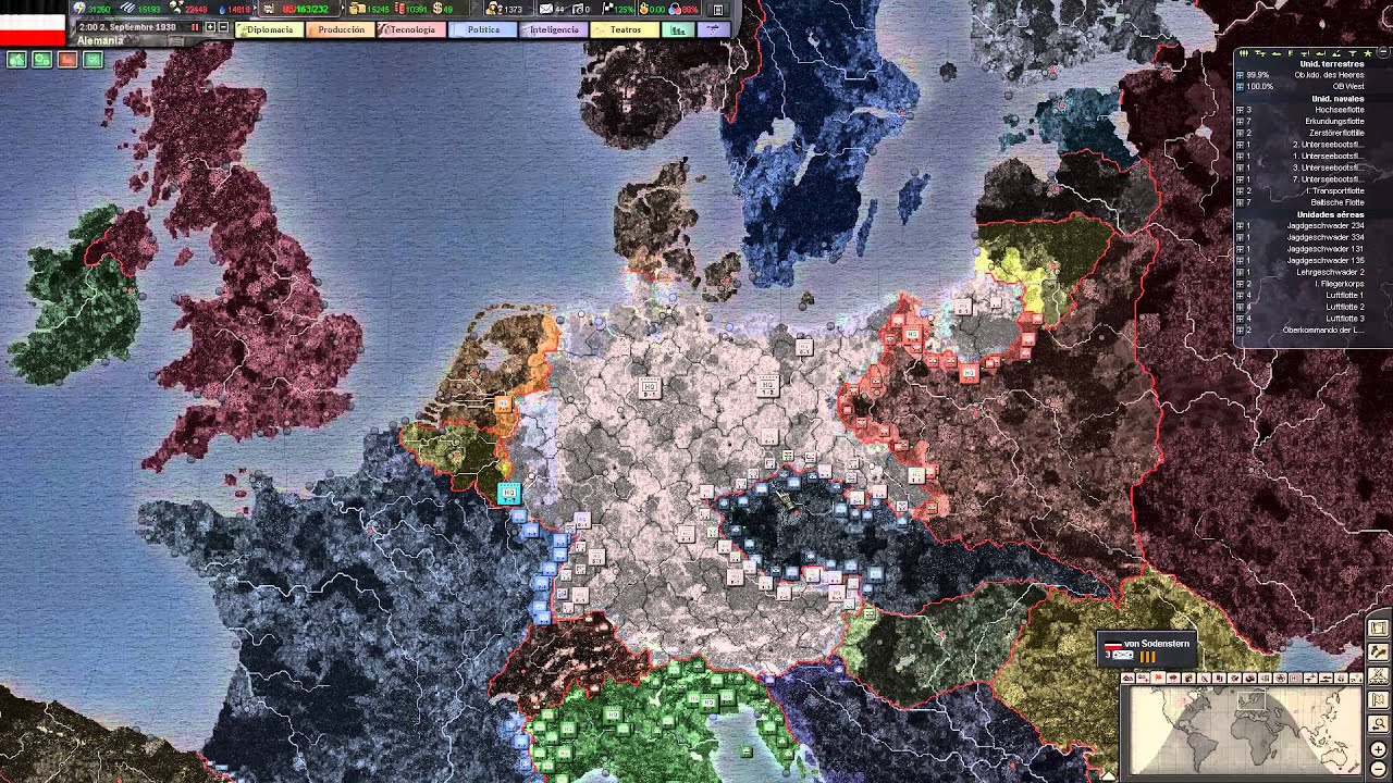 HOI3 Tutorial Avanzado Español III. Recursos y CI - YouTube