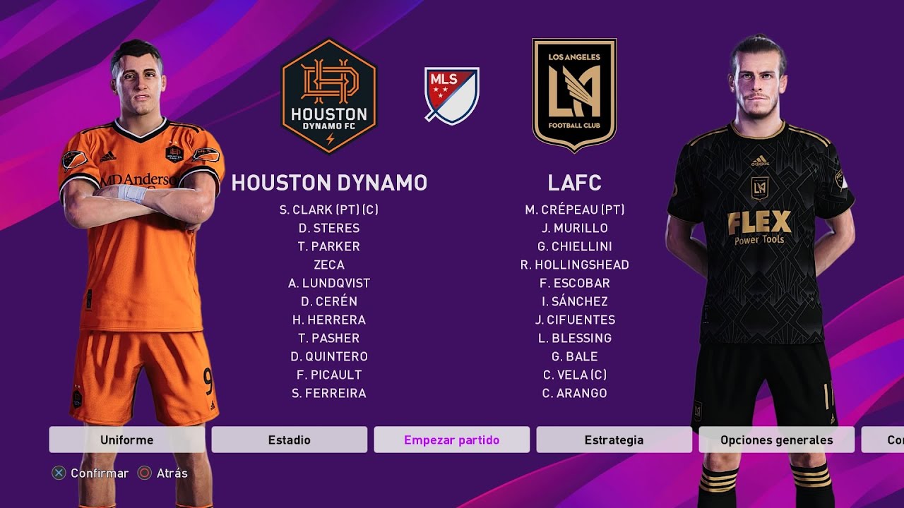 HOUSTON DYNAMO VS LAFC / SIMULACIÓN MLS 2022 / PES 2020 / PS4 - YouTube