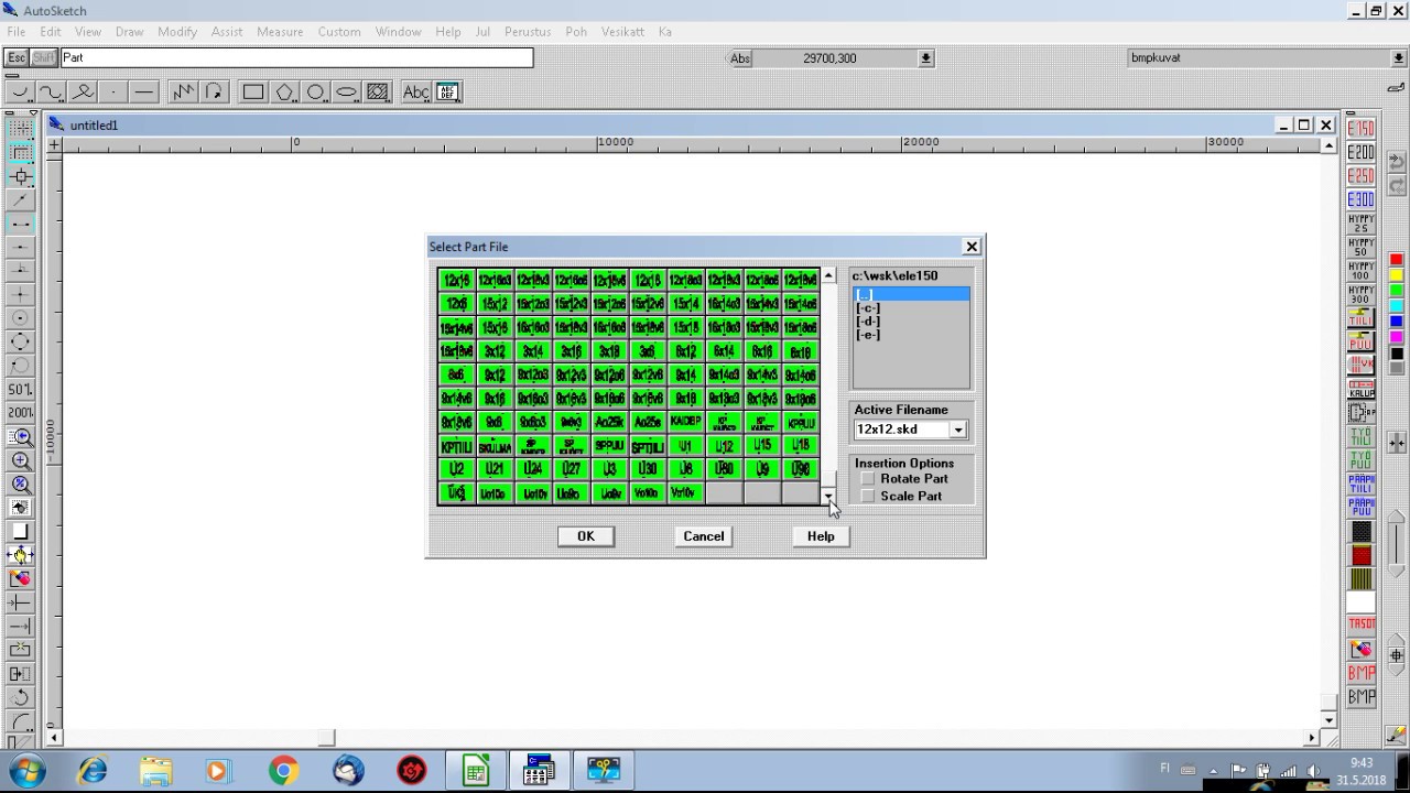 Autosketch 2.1 rakennussovellus yleistä - YouTube