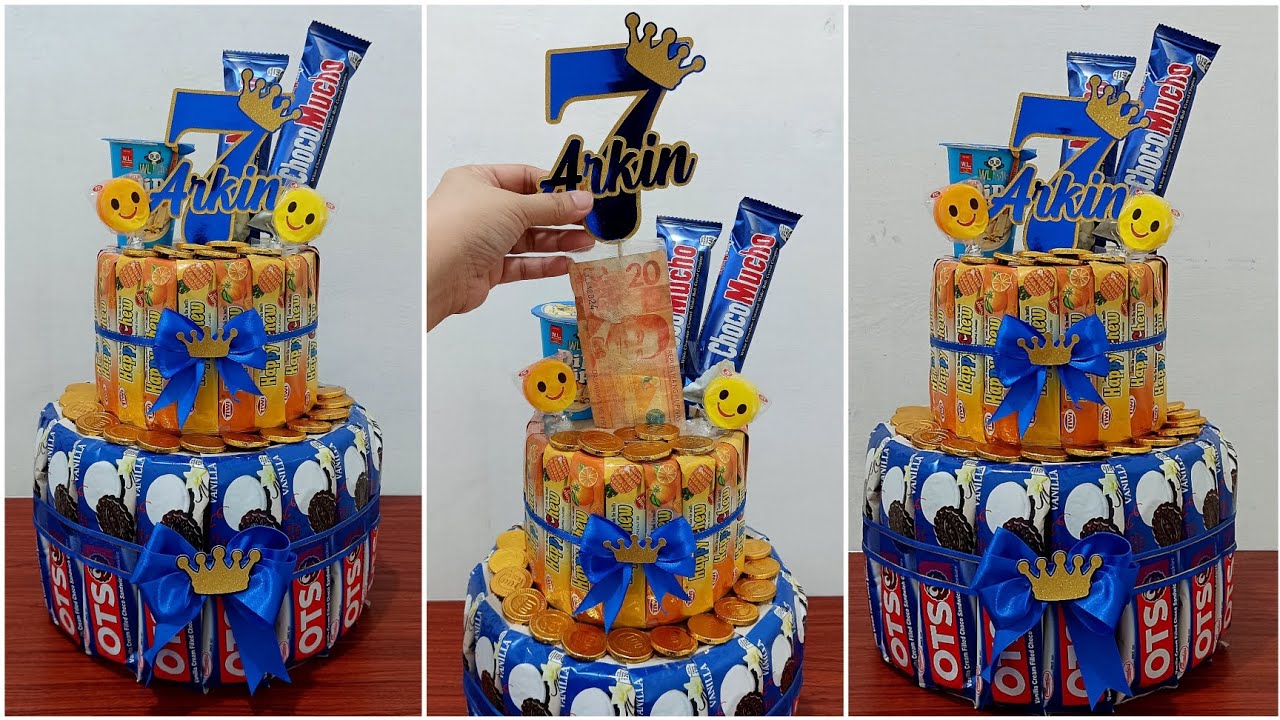 DIY SNACKS TOWER FOR BOYS | ROYAL PRINCE THEMED SNACKS TOWER - YouTube