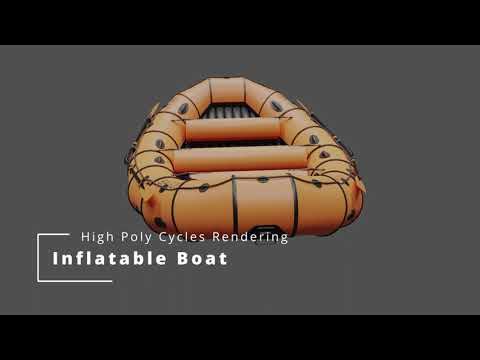 Inflatable Rafting Boat- in Blender 3D - YouTube