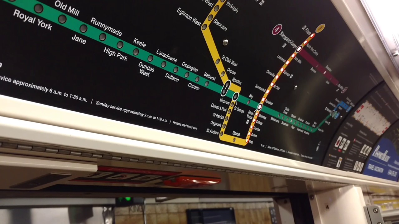 Toronto Rocket subway train departing King subway station - YouTube