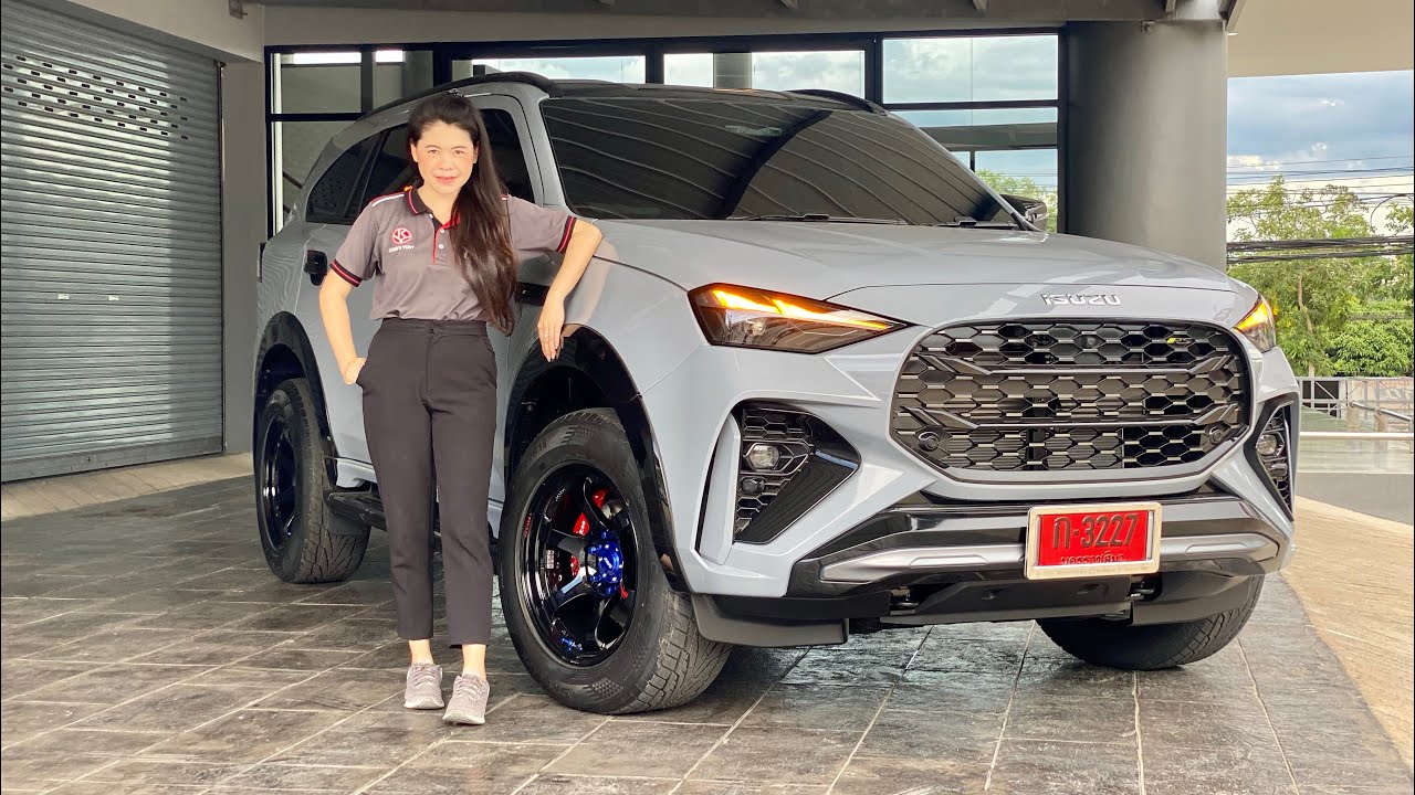 MU-XRS ใหม่!! โฉมปี 2025 ใส่ล้อ#TE37 ดำหยอดแดง โหลดด้วยสปริง #Sliver ...