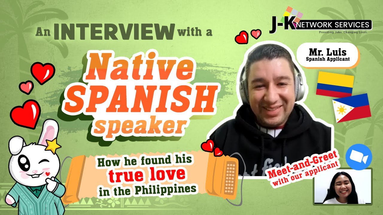 Native Spanish Speaker Interview, Why he loves the Philippines. - YouTube