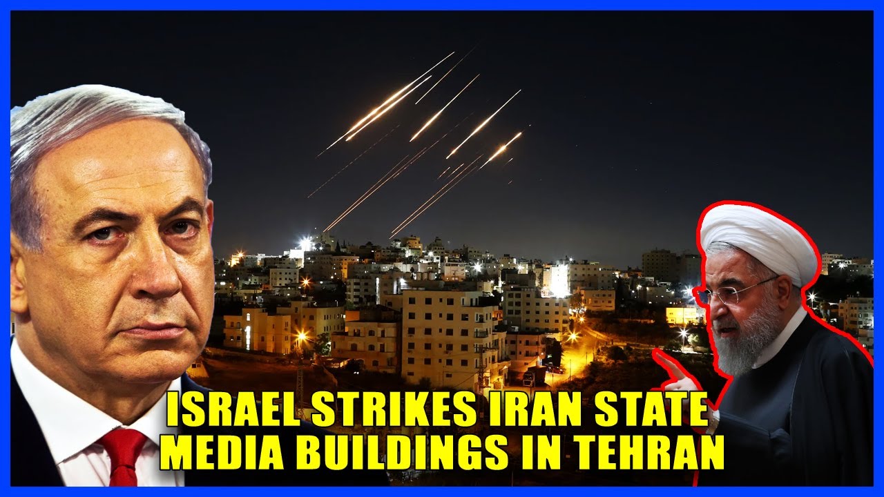 Israel Strikes Iran State Media Buildings in Tehran - YouTube