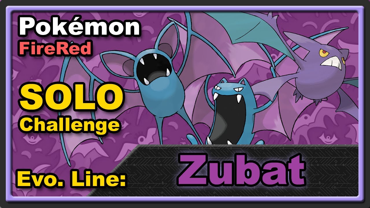 Zubat Line Solo Challenge - Pokémon FireRed - YouTube