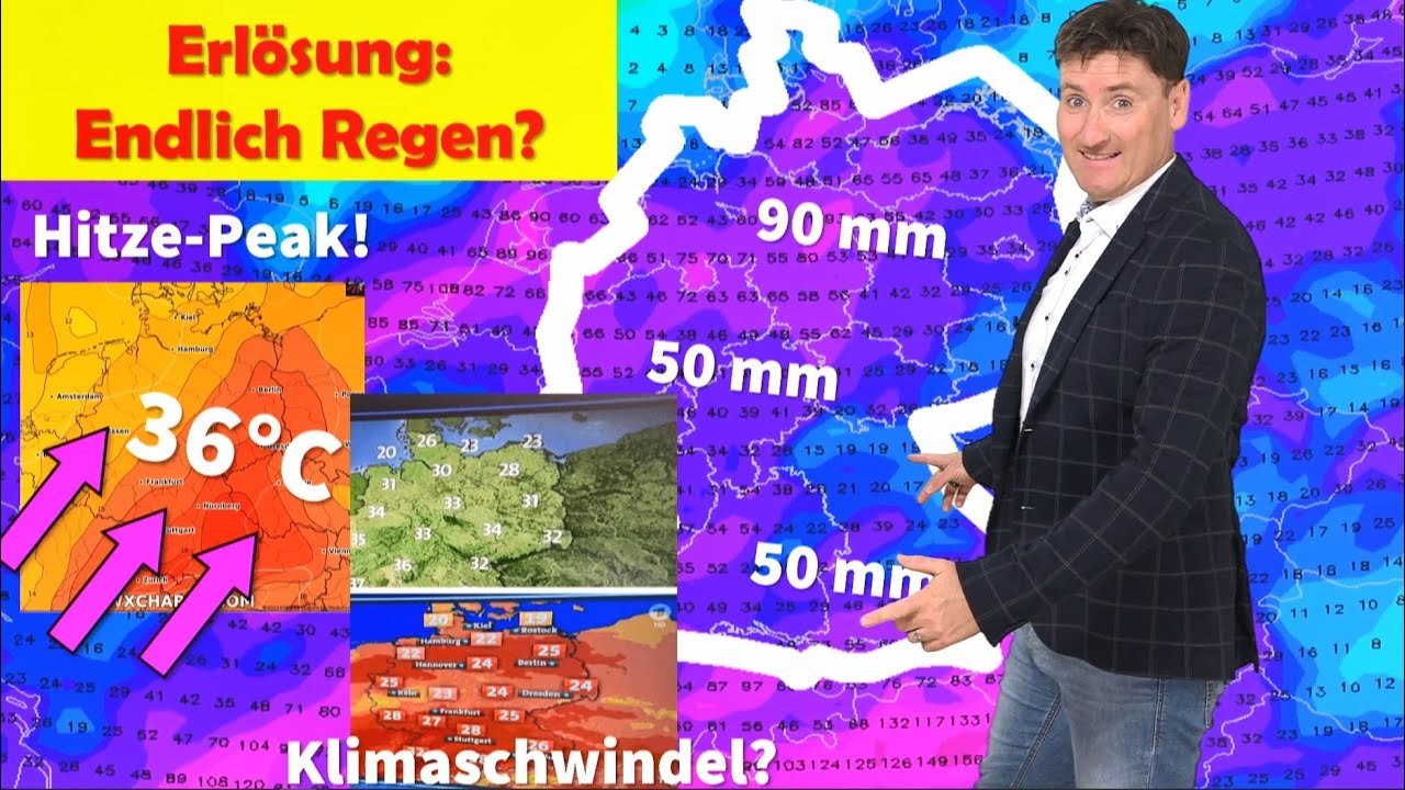 Erlösung: Kommt Regen? "Klimafake" auf TV-Wetterkarten? NEIN! Nächste ...