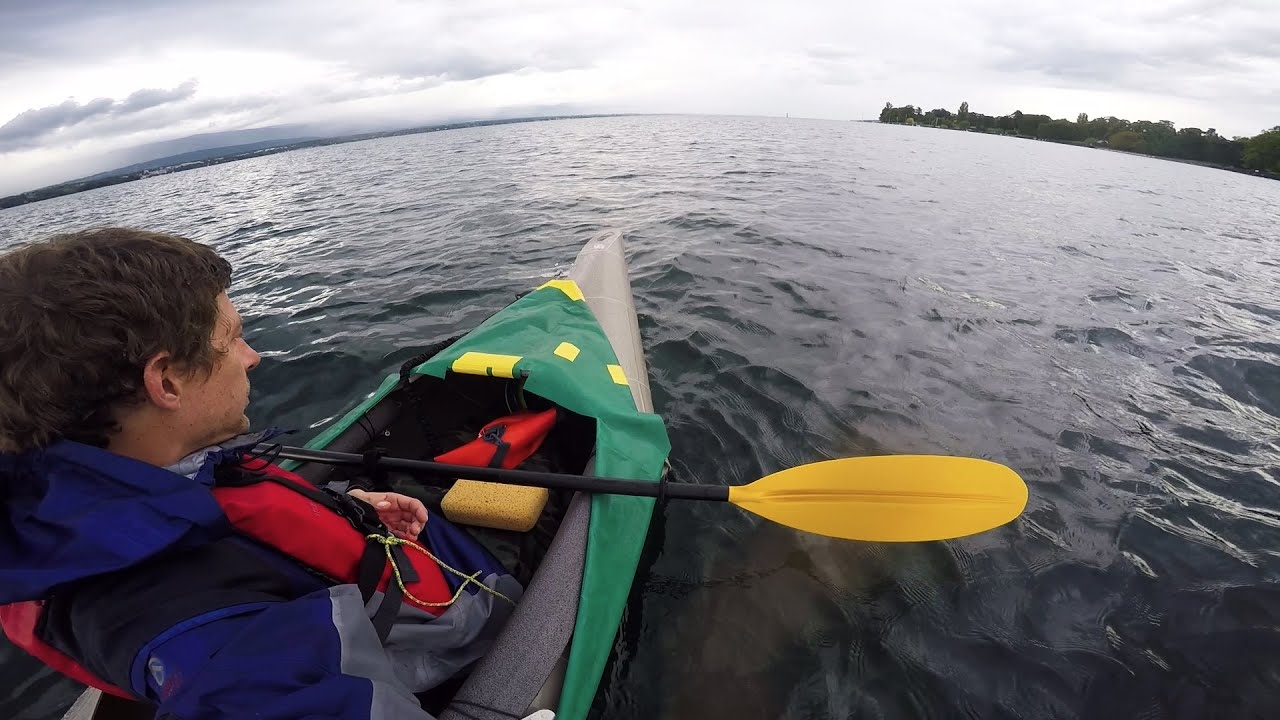 DIY Half Spray Skirt for my Tucktec Kayak // Lessons learned - YouTube