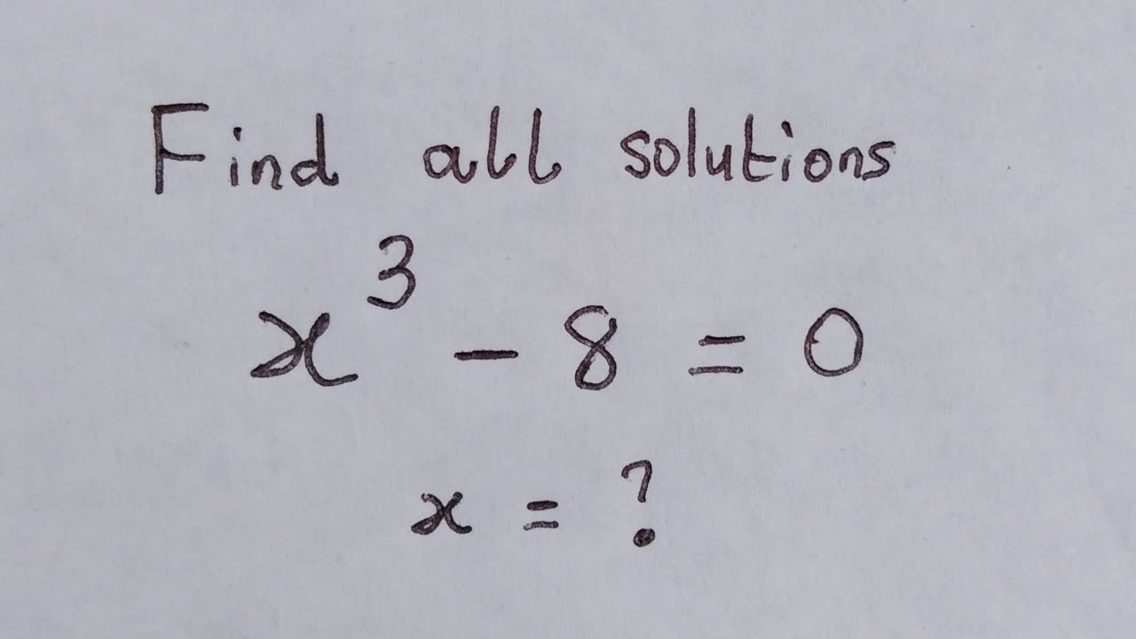 Germany | Nice cubic equation | can you solve ? - YouTube