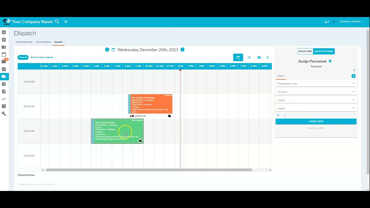 Dispatch: Dispatch - Moving Software CRM - Elromco, Inc. - YouTube