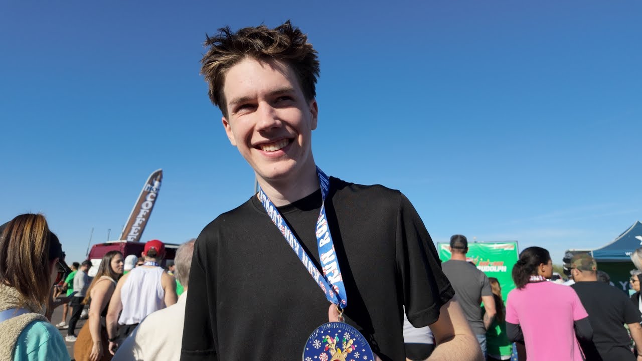 Bryce Conquers His FIRST Half Marathon!!! - YouTube