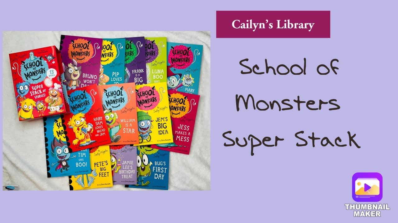 School of Monsters Super Stack (a complete flip-through pages) #kanemiller #sharepaperpie - YouTube