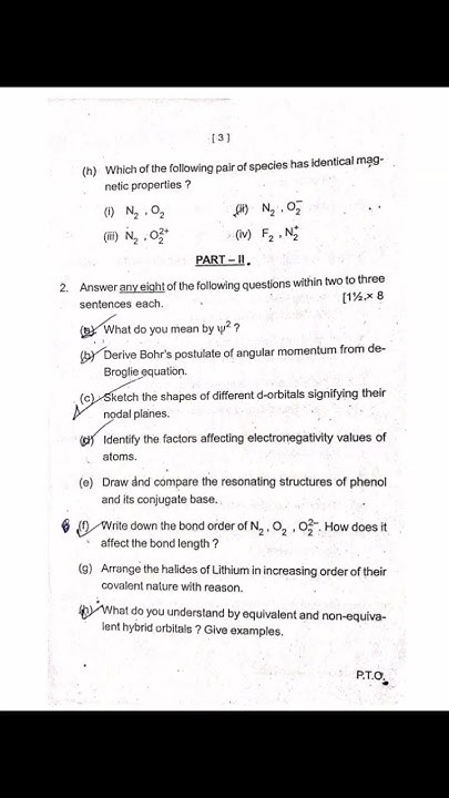 UG 1st semester chemistry paper 1(cc-1) #exam //Rajendra University ...