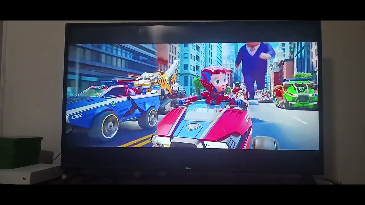 Paw Patrol The Mighty Movie Giant Mayor Humdinger Chase - YouTube