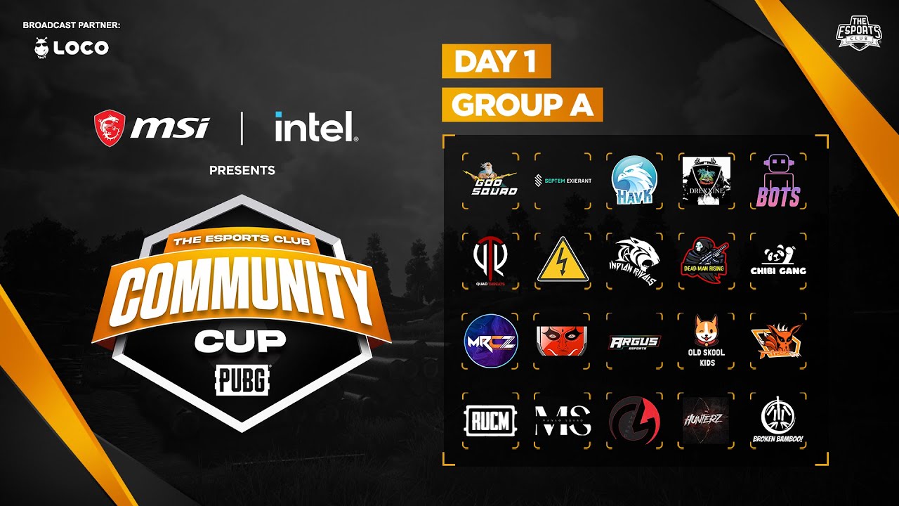 MSI | Intel presents TEC Community Cup – PUBG PC | Group A | Day 1 ...