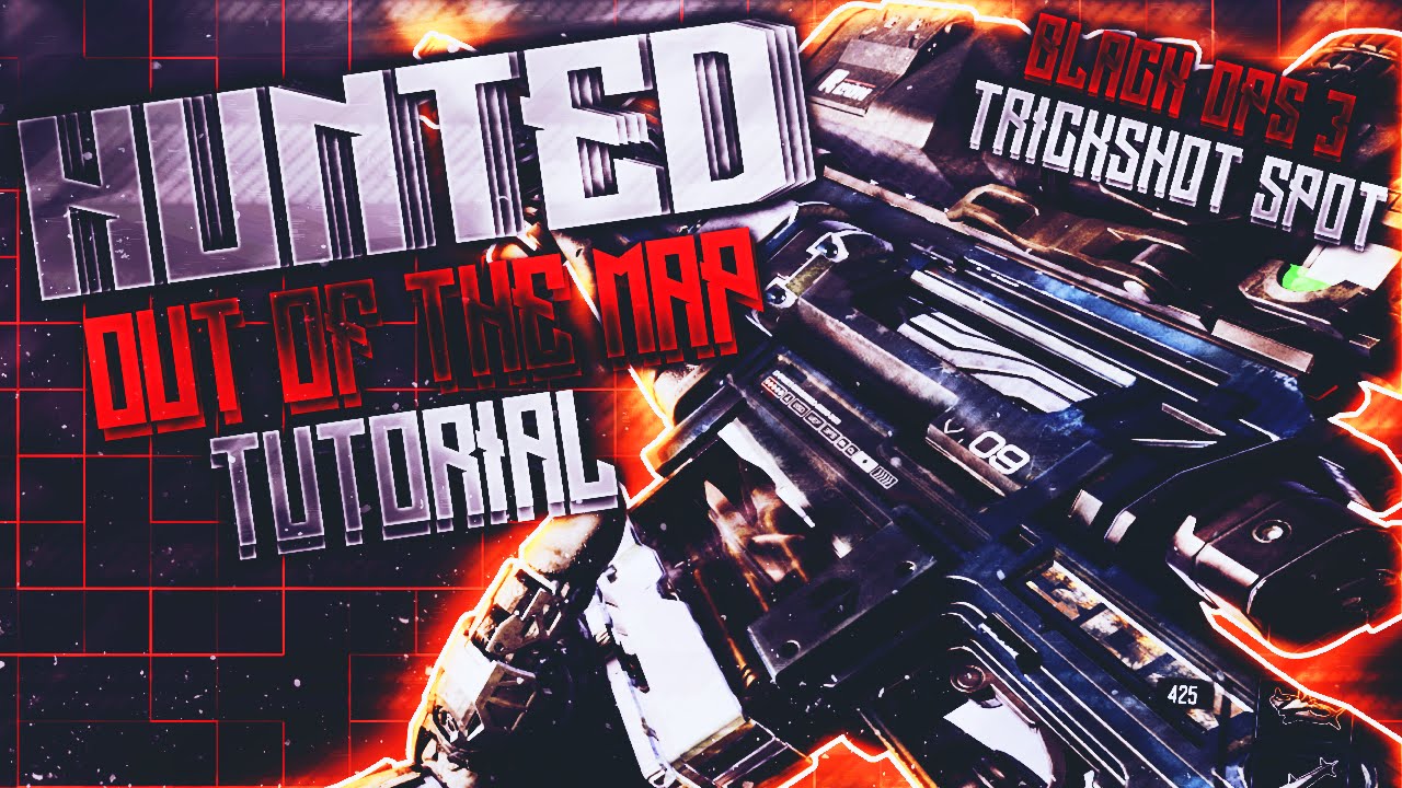 BO3: HUNTED OUT OF MAP TUTORIAL (CRAZY TRICKSHOT SPOT!!) - YouTube