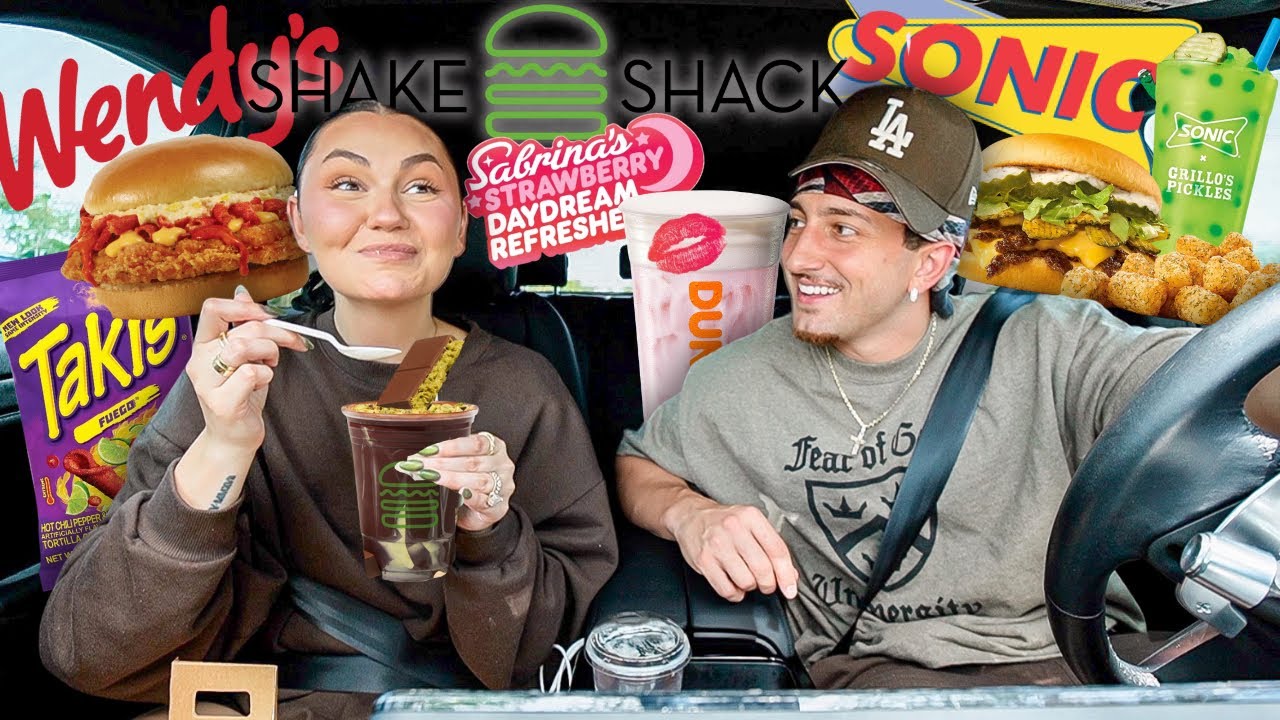 TRYING NEW MENU ITEMS AT FAST FOOD RESTAURANTS!! *SUMMER EDITION* - YouTube
