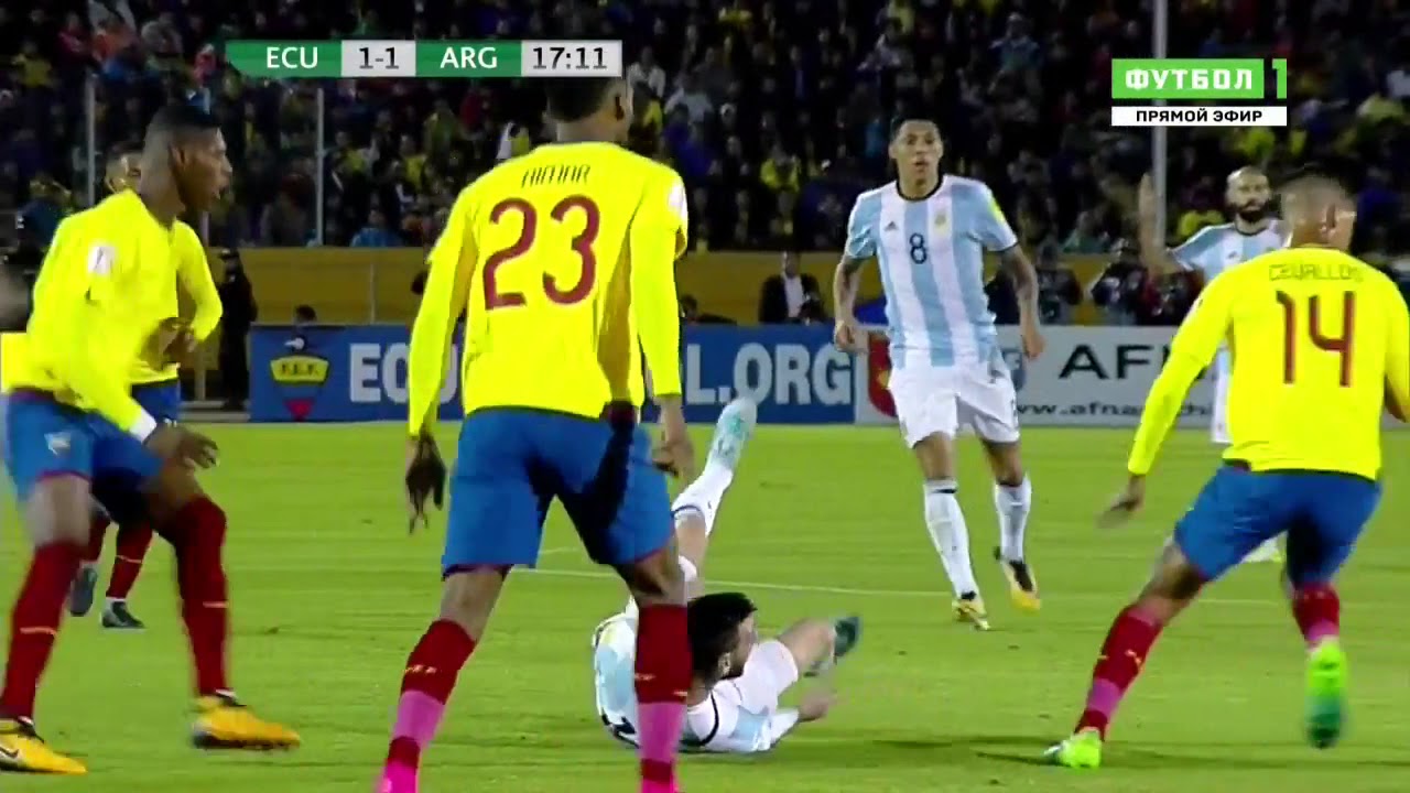 Lionel Messi Vs Ecuador Away 11 10 2017 HD - YouTube