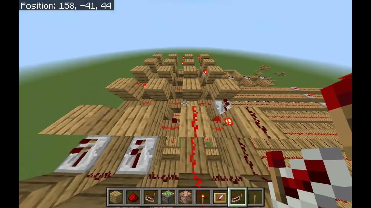 redstone computer p8 output decoder - YouTube