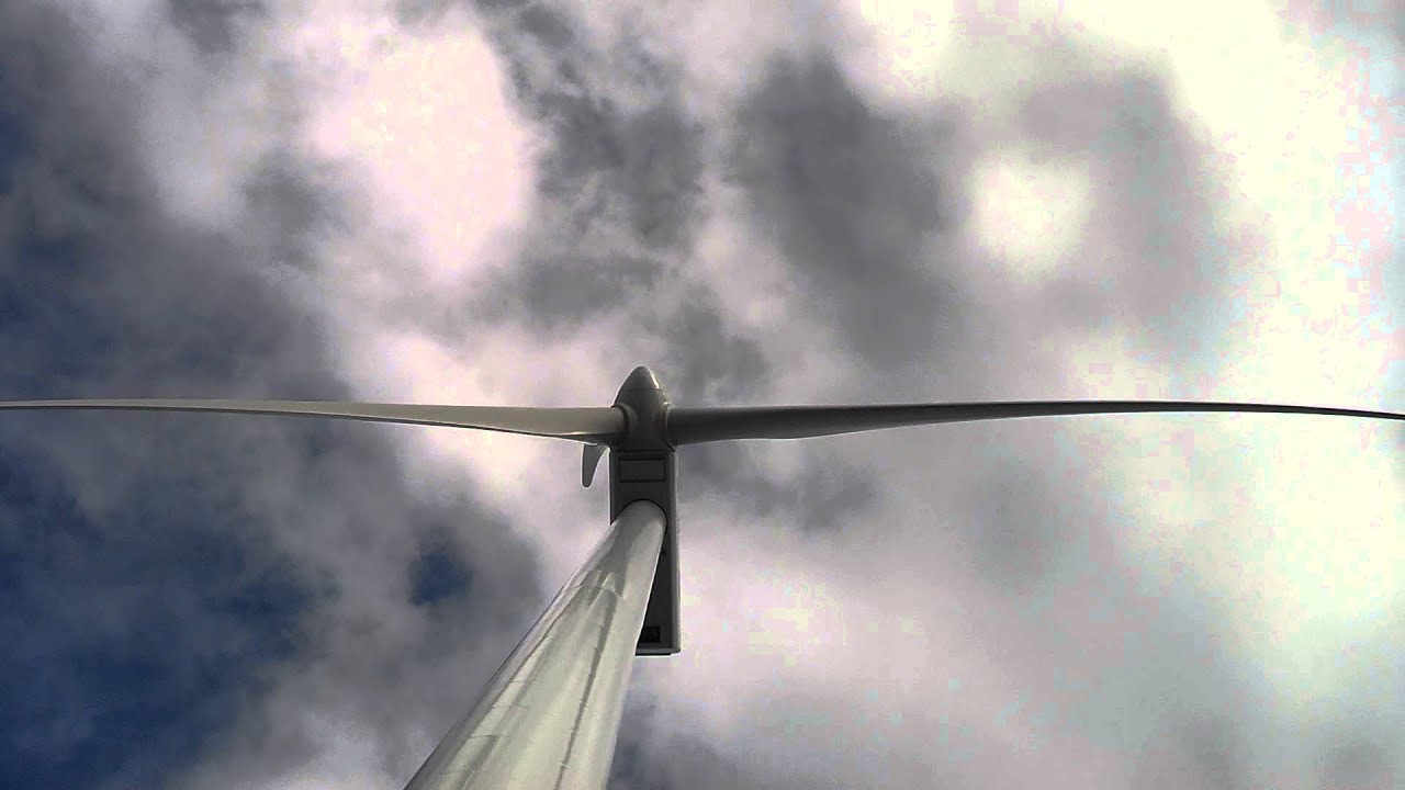 Gloucester Wind Turbine from below - YouTube