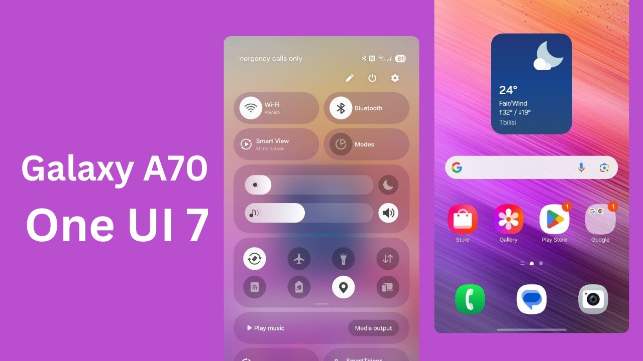 Samsung Galaxy A70 (A705MN) – One UI 7 Android 15 ROM - YouTube