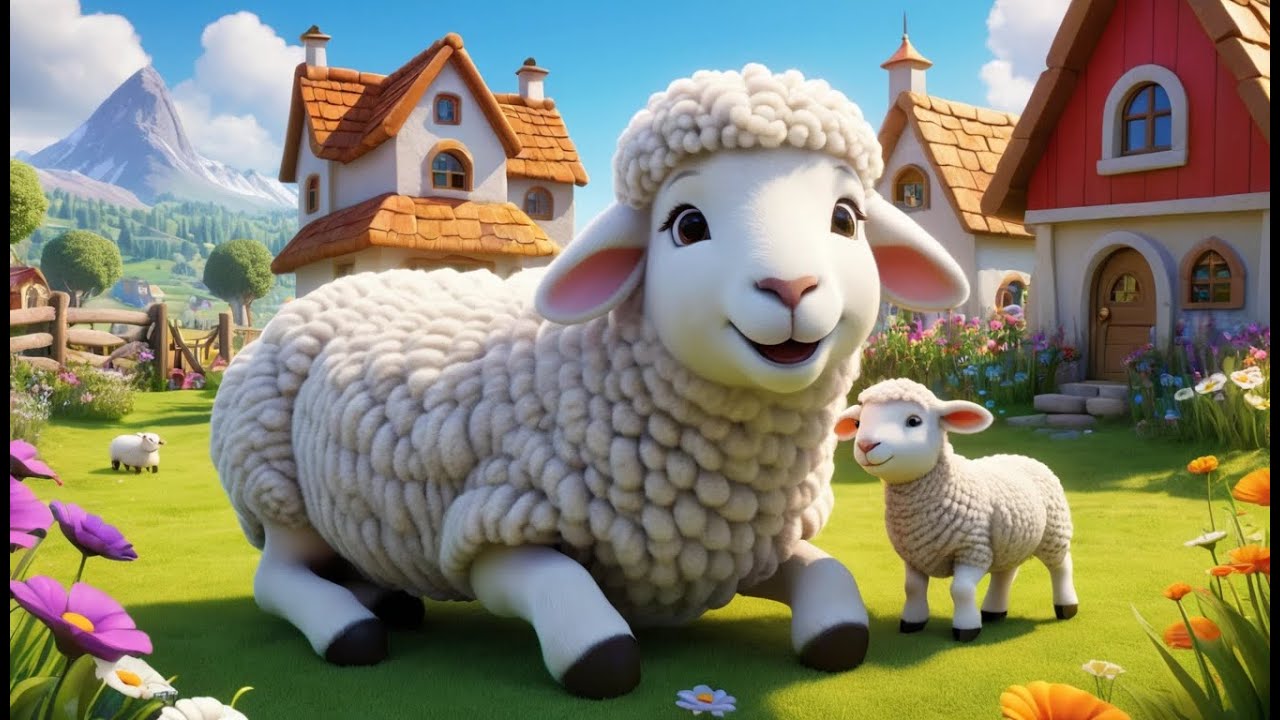 White Sheep, Fluffy and Fat | Cute Sheep Song for Toddlers | Fun ...