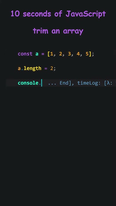Javascript Shorts · Javascript Arrays · Getting First N Element Youtube
