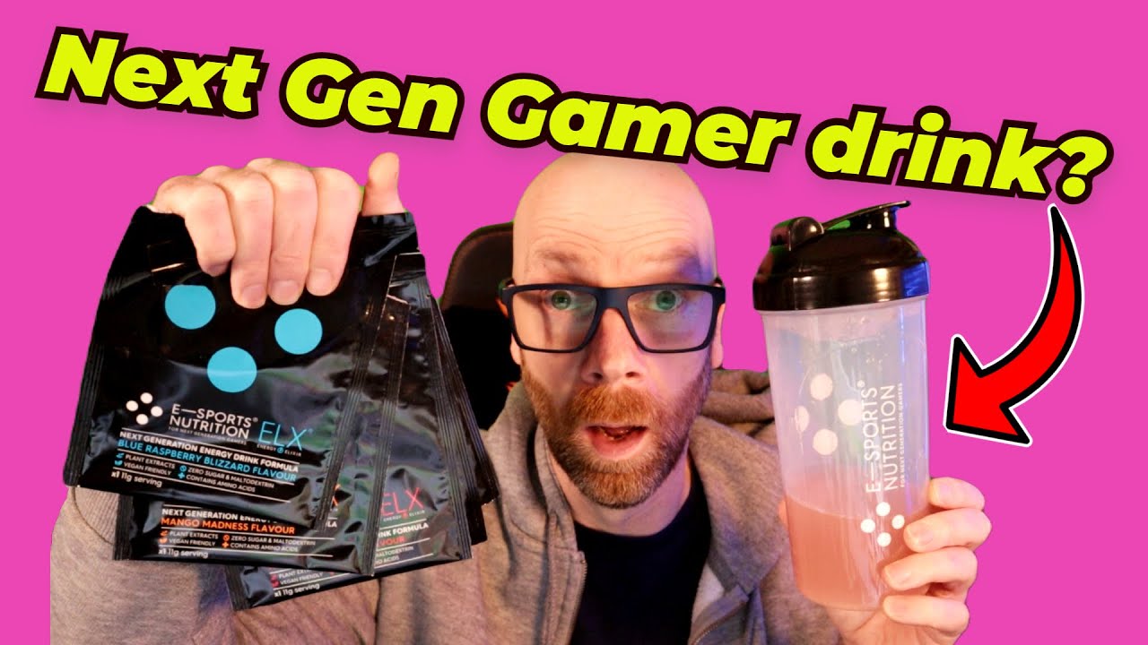 E-Sports Nutrition ELX Energy Drink Review - Next Gen Gamer Drink ...