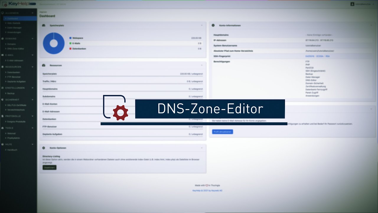 KeyHelp Benutzer-Tutorial 04 | DNS-Zone-Editor - YouTube
