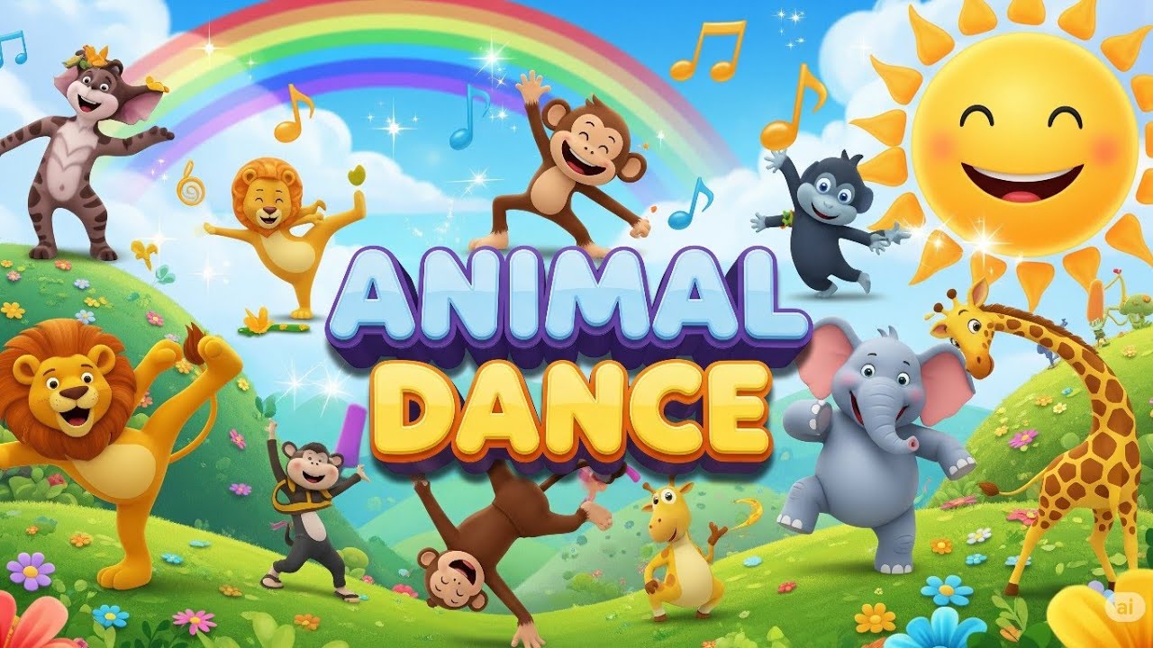 "Animal Sound Dance – Fun Zoo Song for Kids!" #kidssongs - YouTube