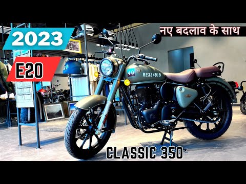 2023 Latest Royal Enfield Classic 350 Signal Marsh Grey Color Review ...