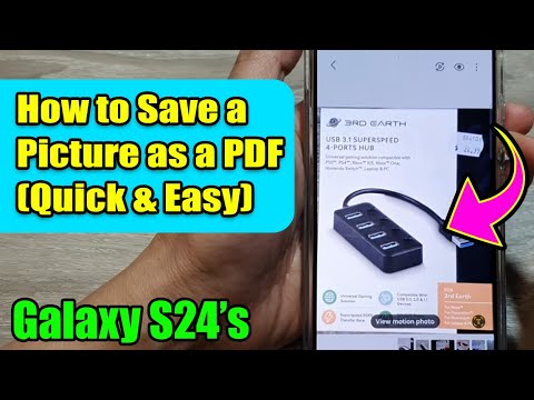 Samsung Galaxy S24/S24+/Ultra: Convert Images to PDF in Your Gallery - YouTube