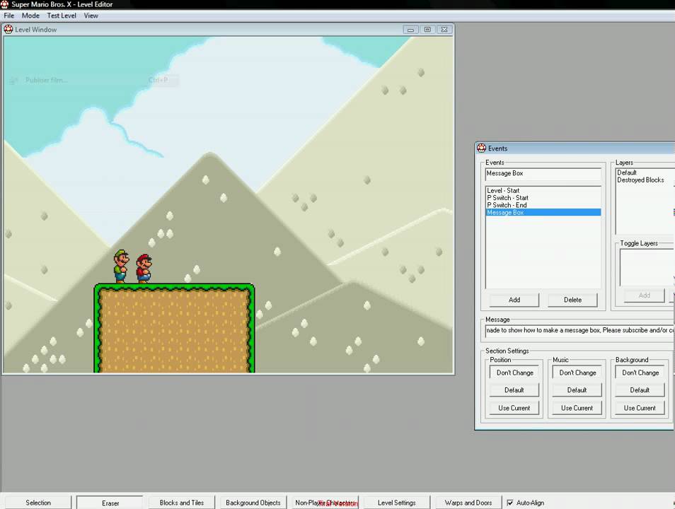 SMBX Tutorial: How to make a message box - YouTube