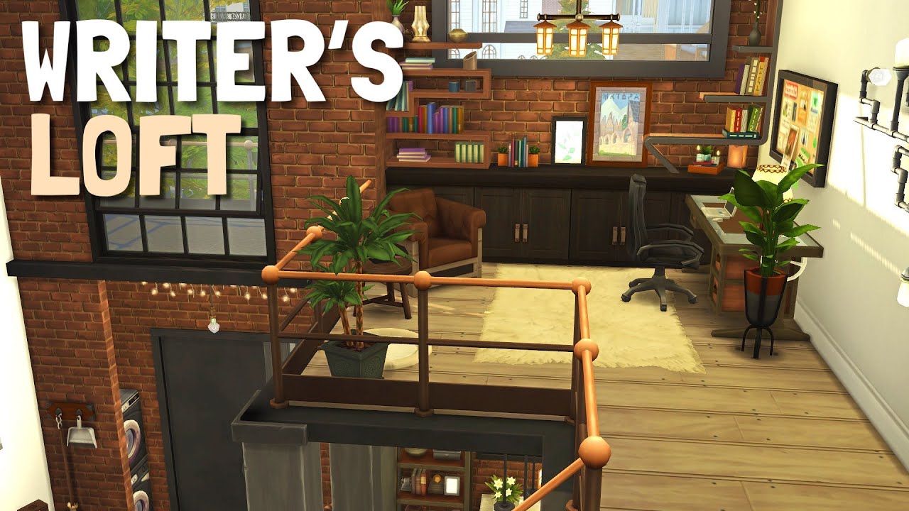 Writer's Loft ️ | The Sims 4 | Speed Build (No CC) - YouTube
