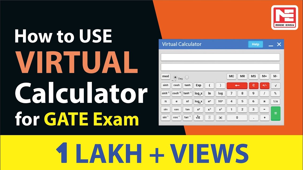 How To Use GATE Virtual Calculator MADE EASY YouTube How To Use GATE Virtual Calculator MADE EASY YouTube