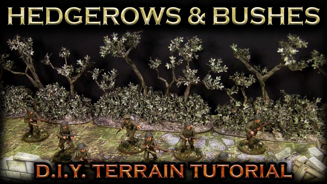 Ep.106: Hedgerows and Bushes (terrain for tabletop games) - YouTube