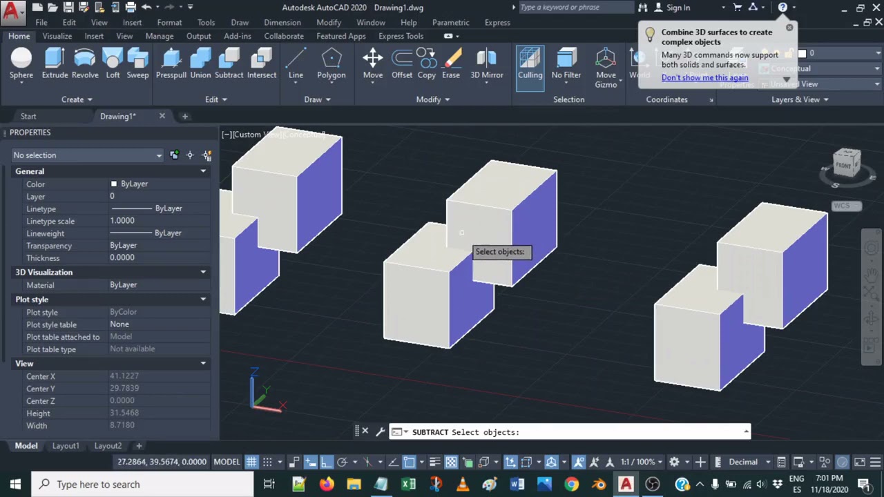 AutoCAD desde Cero - Modelado 1er Parte - YouTube