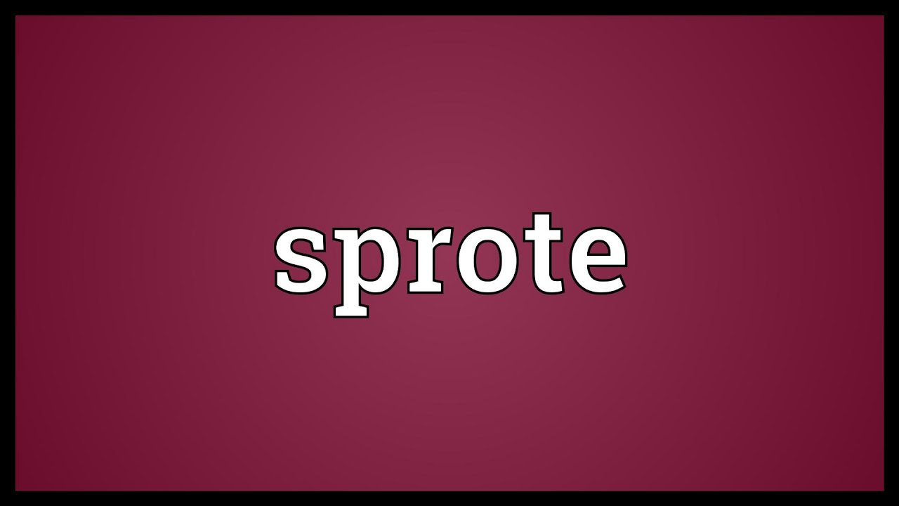 Sprote Meaning - YouTube