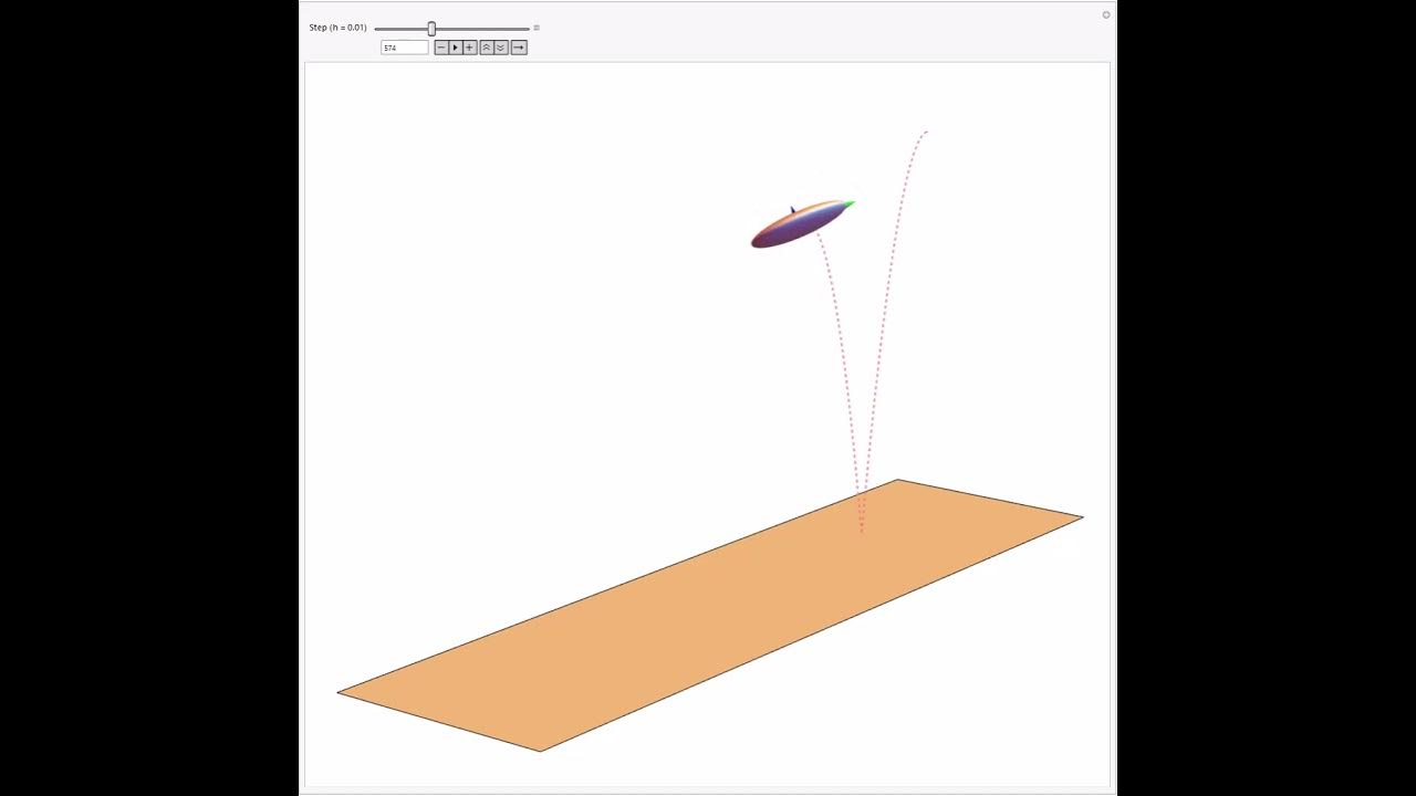 Lie group collision variational integrator - Example 3 - YouTube