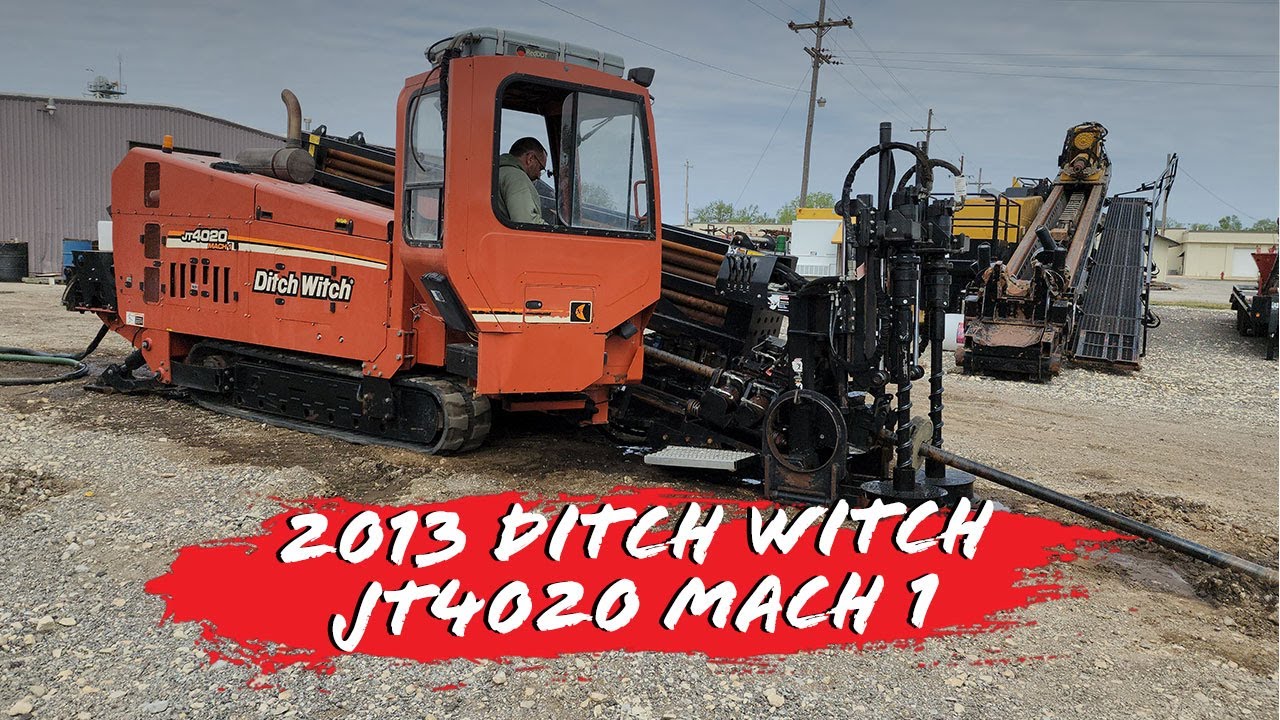 2013 Ditch Witch JT4020 MACH 1 drill demo | SOURCE: HDD - YouTube