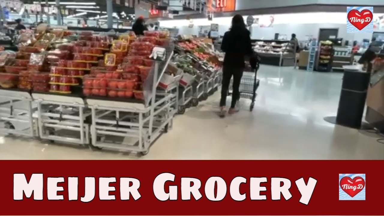 Grocery Shopping at Meijer // Grocery Section of Meijer Stow - @NingD ...