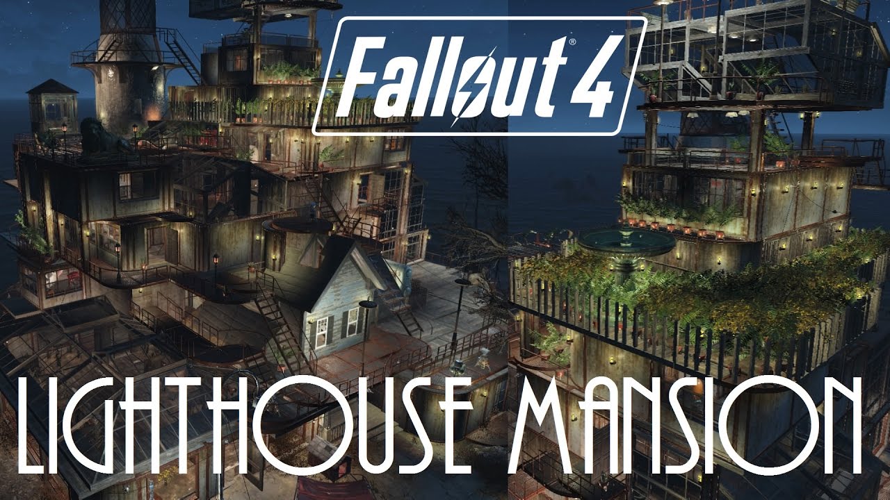 Kingsport Lighthouse Luxury Home Tour - Fallout 4 settlement - YouTube