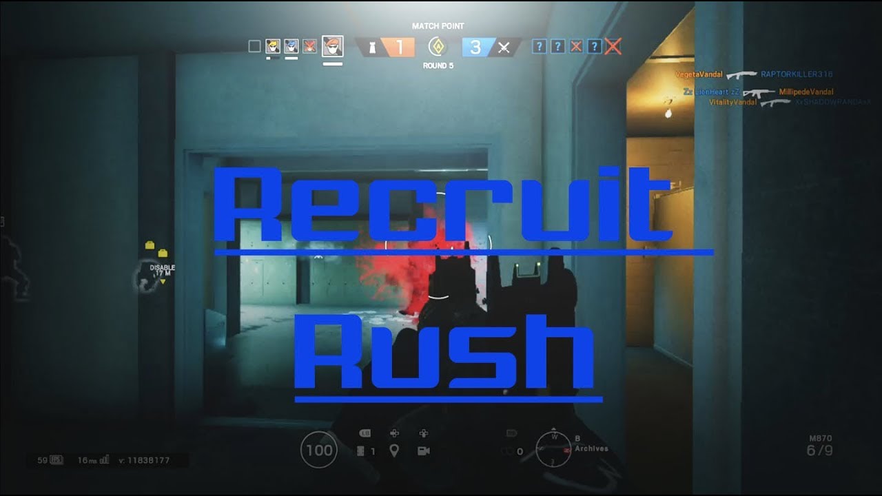 Vandal Recruit Rush and Ranked Highlights Rainbow Six Siege - YouTube