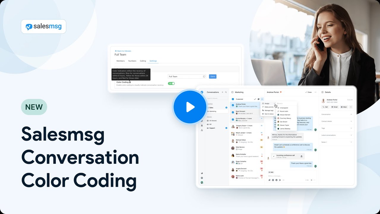 NEW! Conversation Color Coding - YouTube